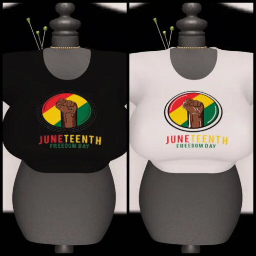 Second Life Marketplace - { Dime Divas } Juneteenth Tee Pk.